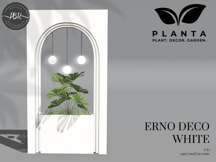 Second Life Marketplace - Planta - Erno Deco White
